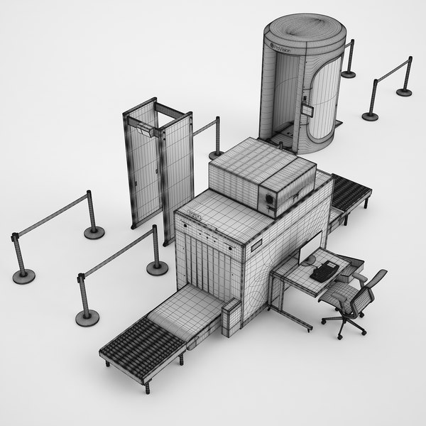 3D model airport security x - TurboSquid 1431191