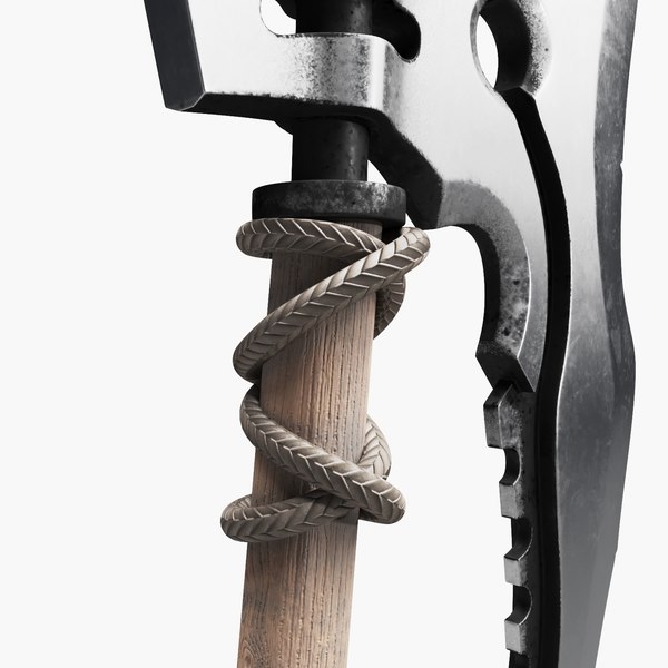 Mittelalterliche Streitaxt 3D-Modell - TurboSquid 1431663