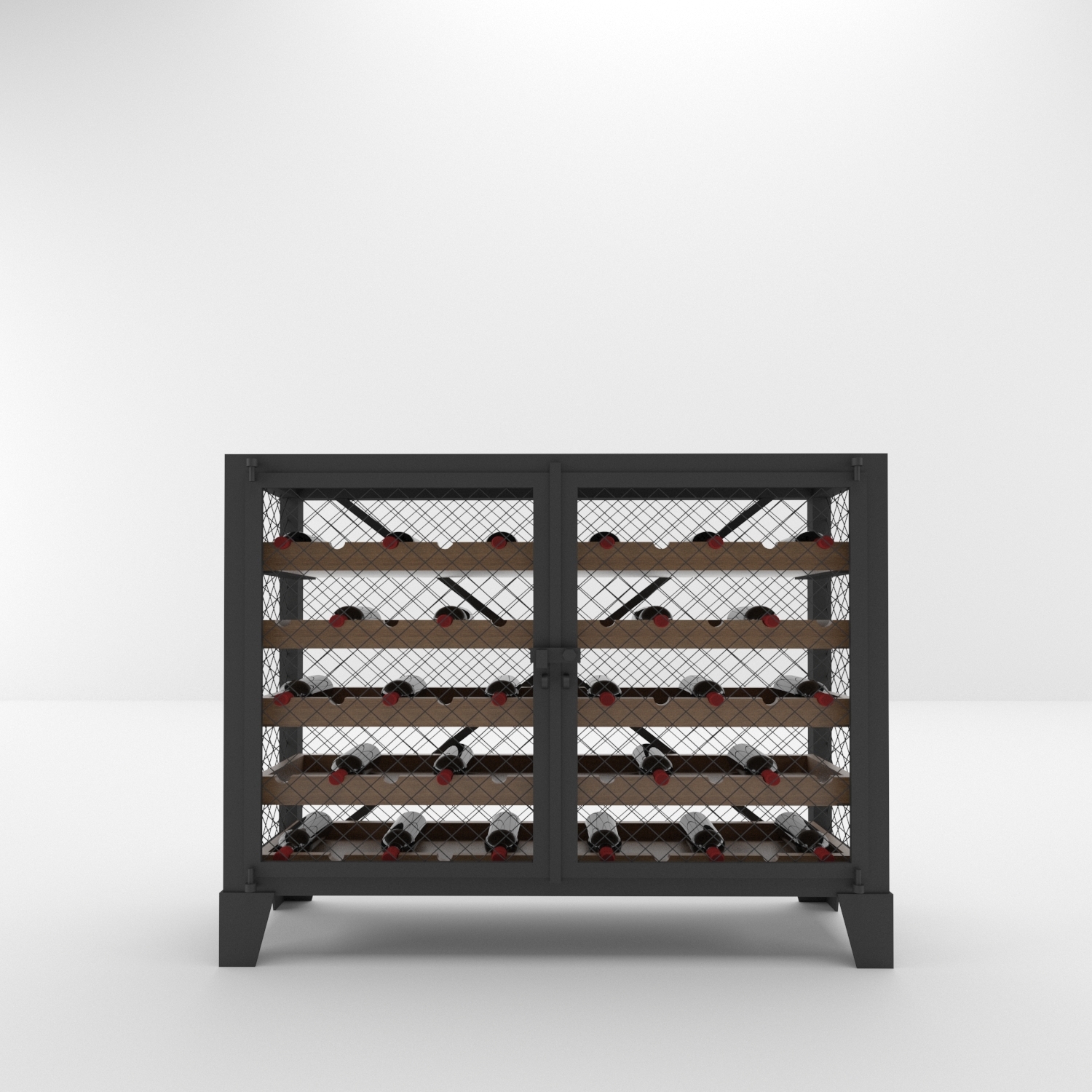 Industrial wine rack 3D model - TurboSquid 1431976