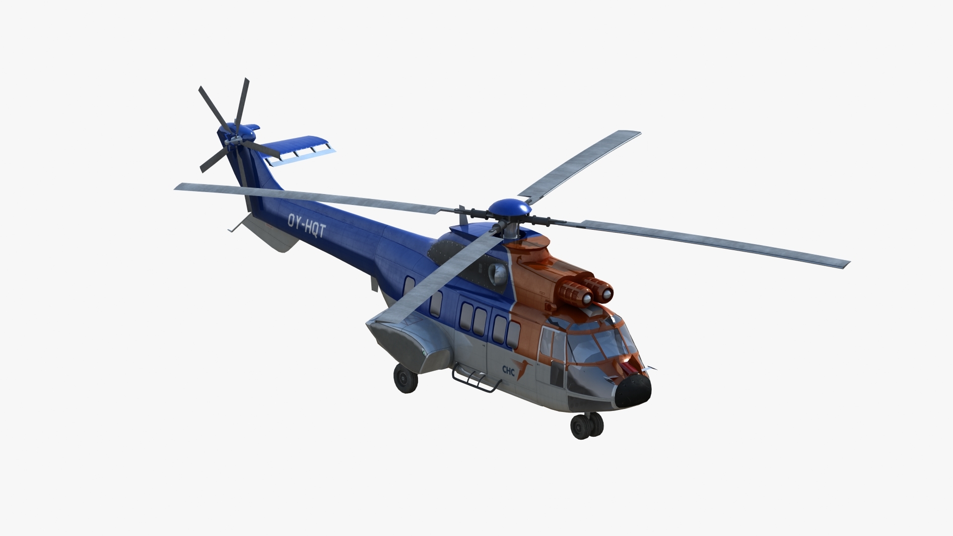 modelo 3d Helicóptero AS332 Super Puma - TurboSquid 1431996