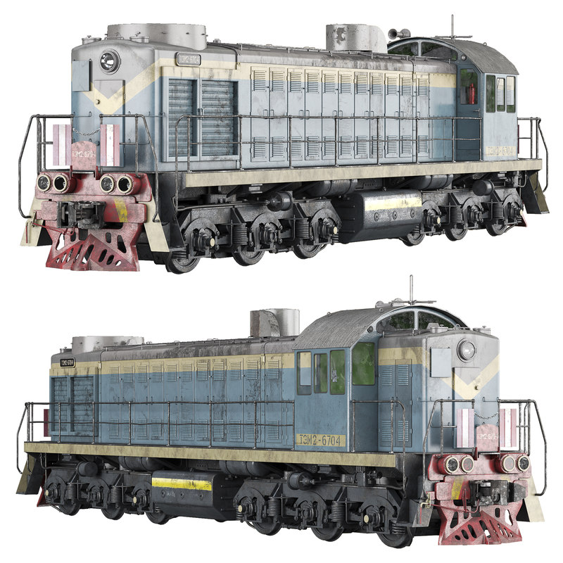 Locomotive diesel tem2 3D - TurboSquid 1431994