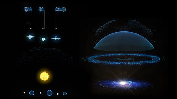 3D model futuristic hologram interface galaxy - TurboSquid 1432216