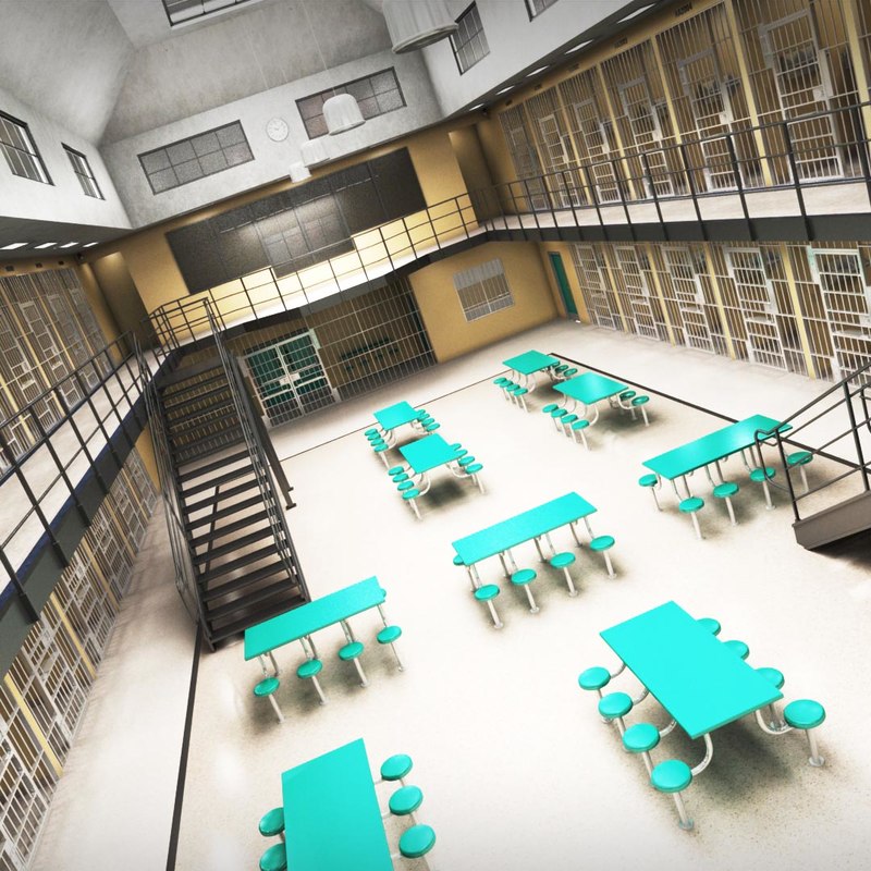 3D prison architecture jail - TurboSquid 1432307