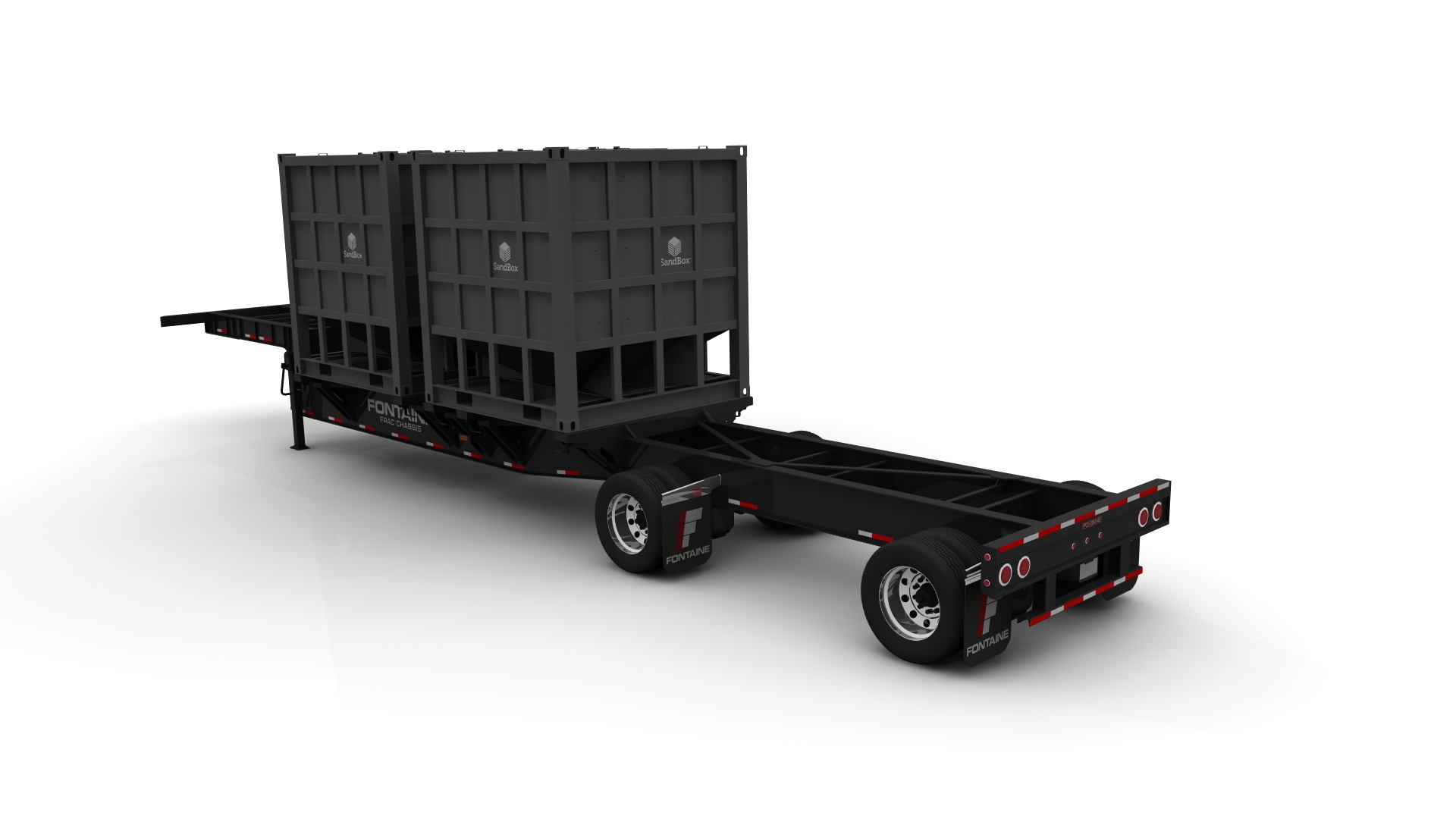 Frap sand chassis trailer 3D model - TurboSquid 1432278