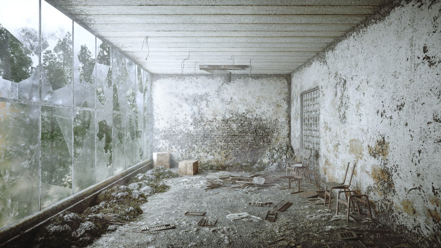 3D model chernobyl abandoned room - TurboSquid 1432405