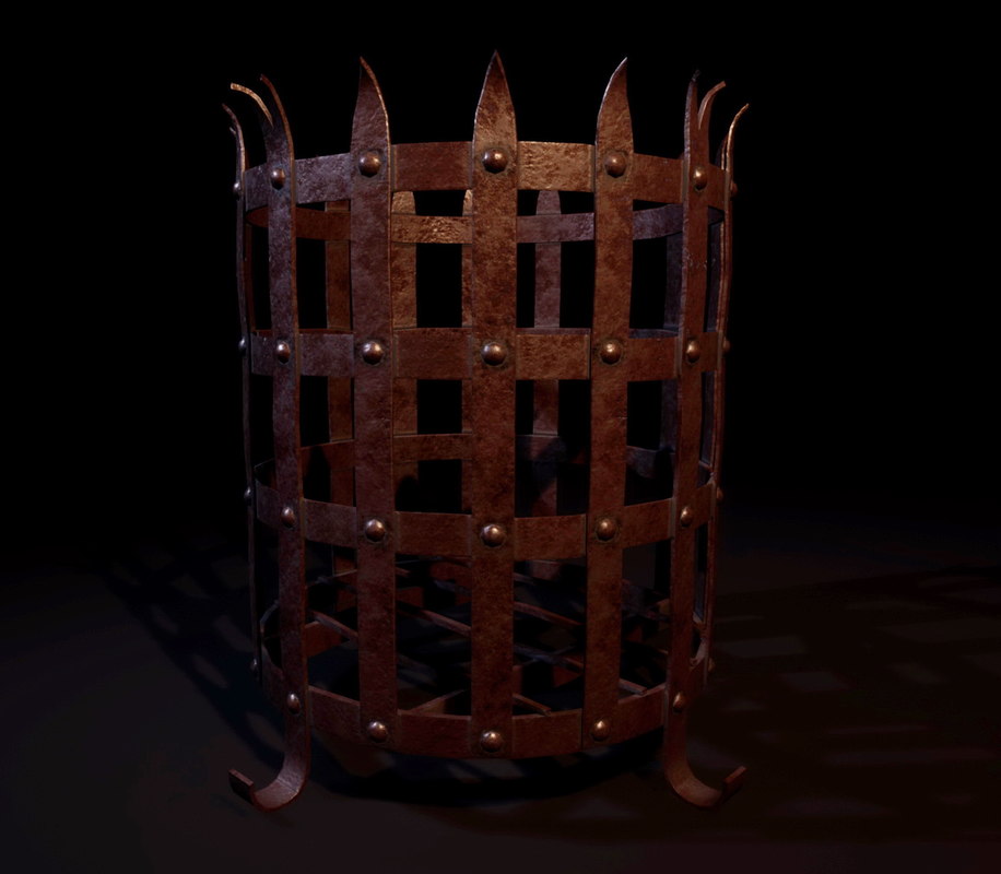 3D medieval brazier model - TurboSquid 1432466