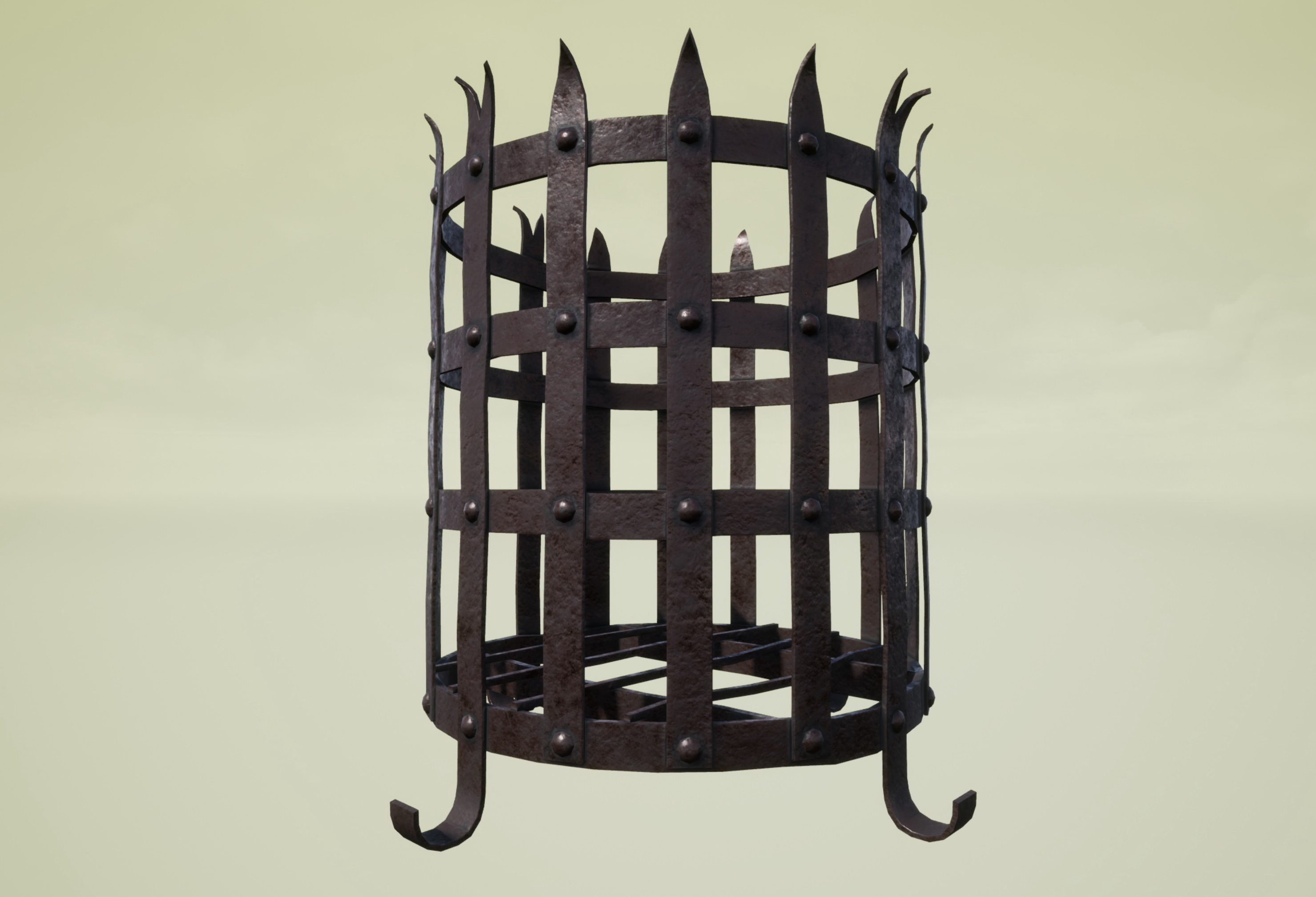 3D medieval brazier model - TurboSquid 1432466
