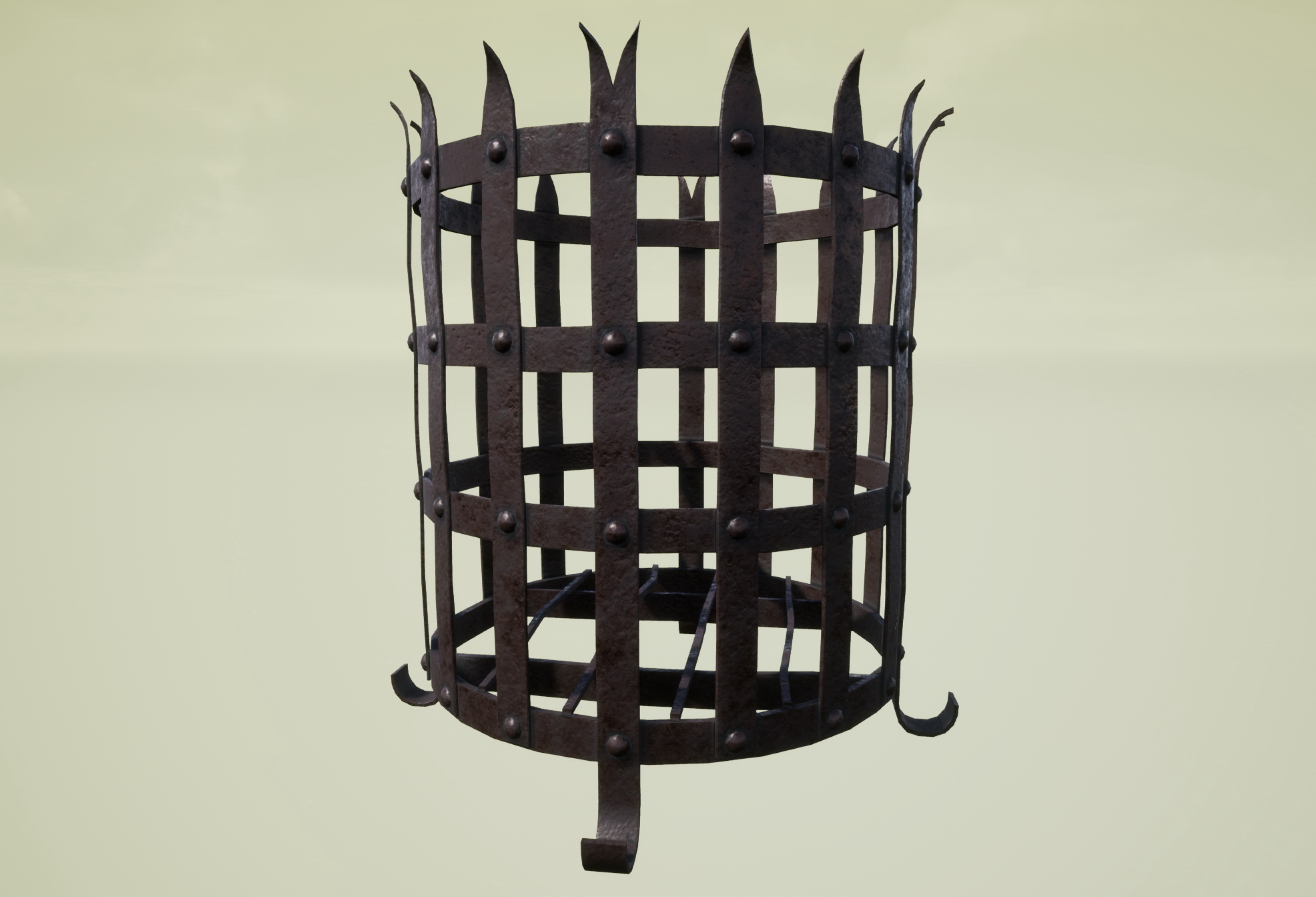 3D medieval brazier model - TurboSquid 1432466