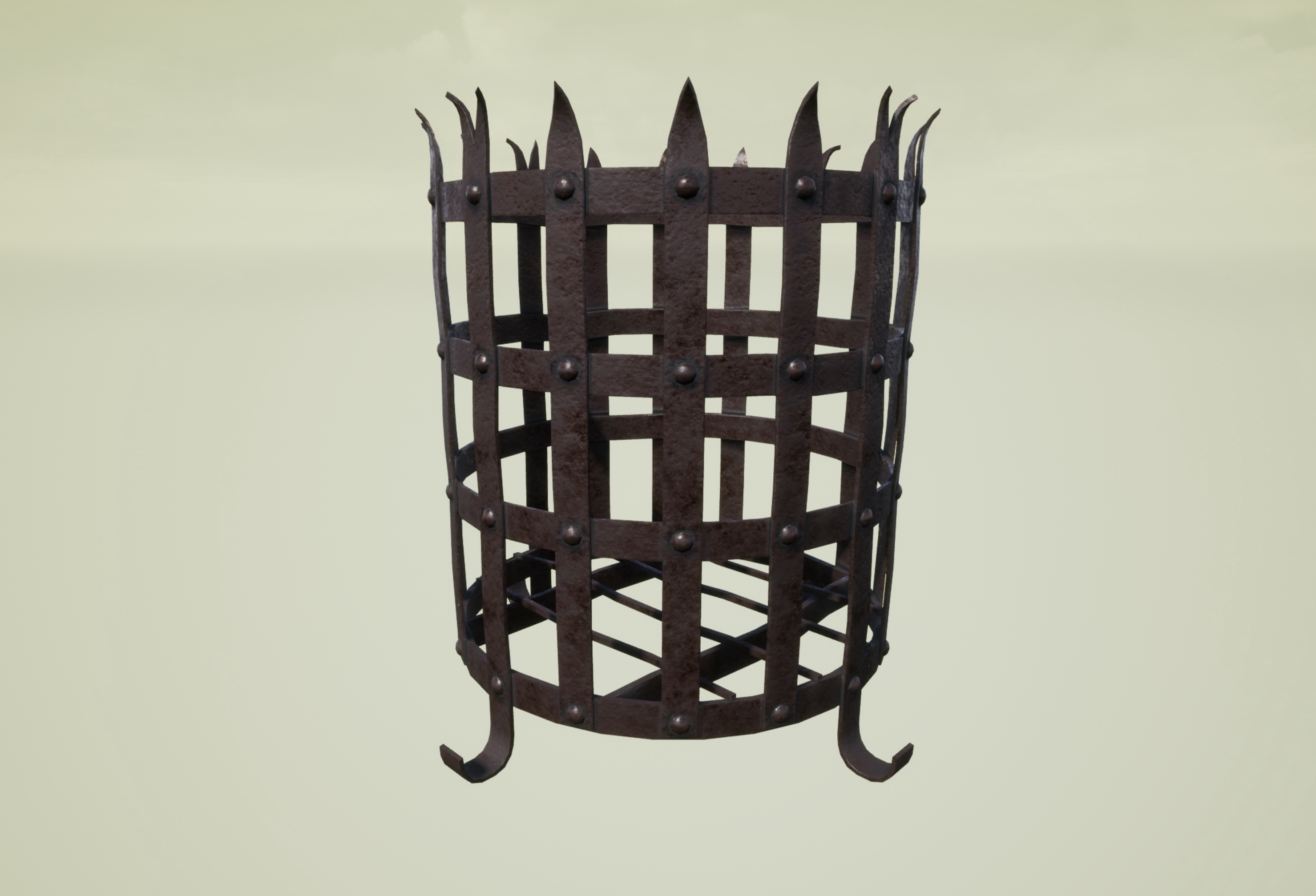 3D medieval brazier model - TurboSquid 1432466