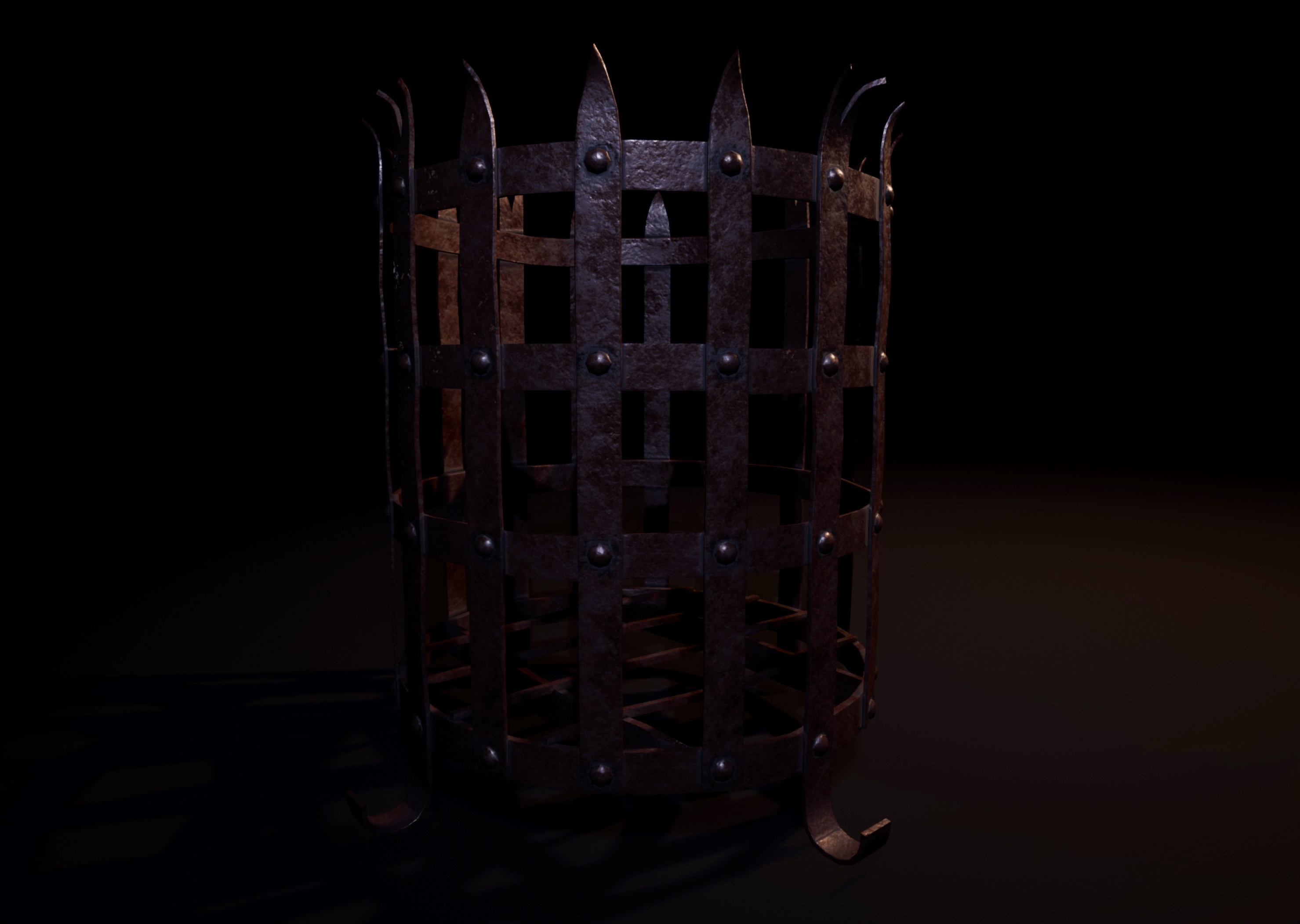 3D medieval brazier model - TurboSquid 1432466