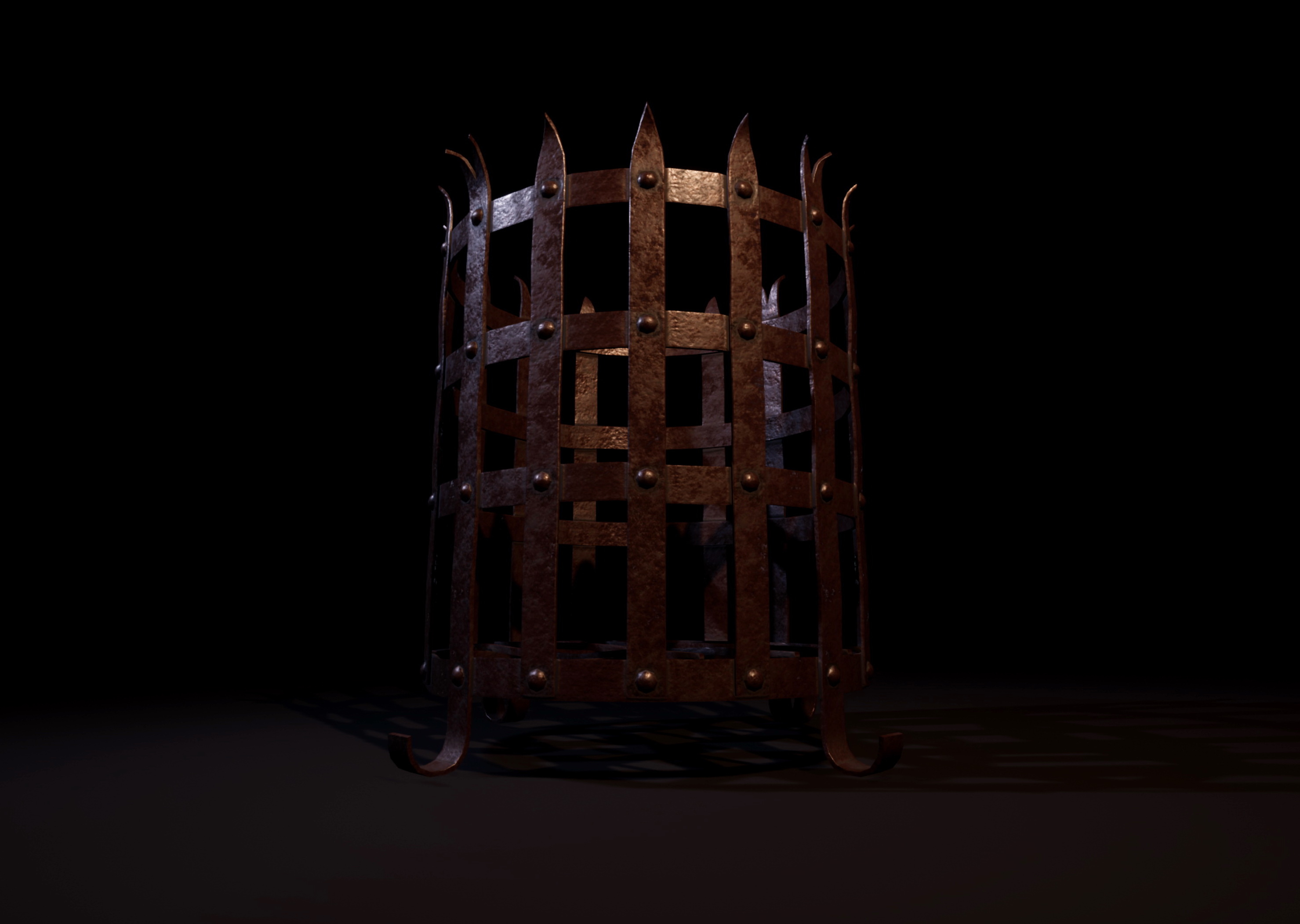 3D medieval brazier model - TurboSquid 1432466