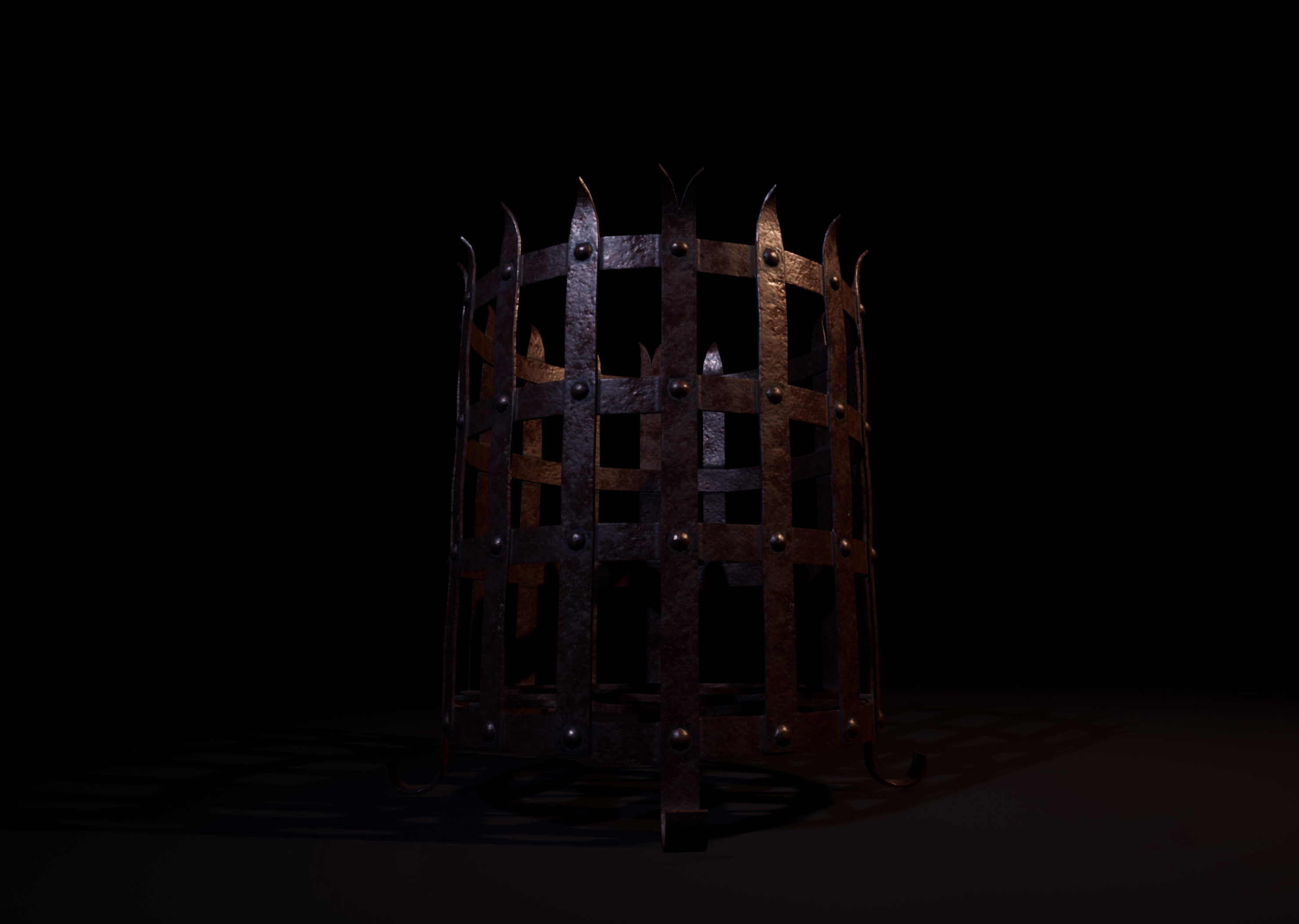 3D medieval brazier model - TurboSquid 1432466