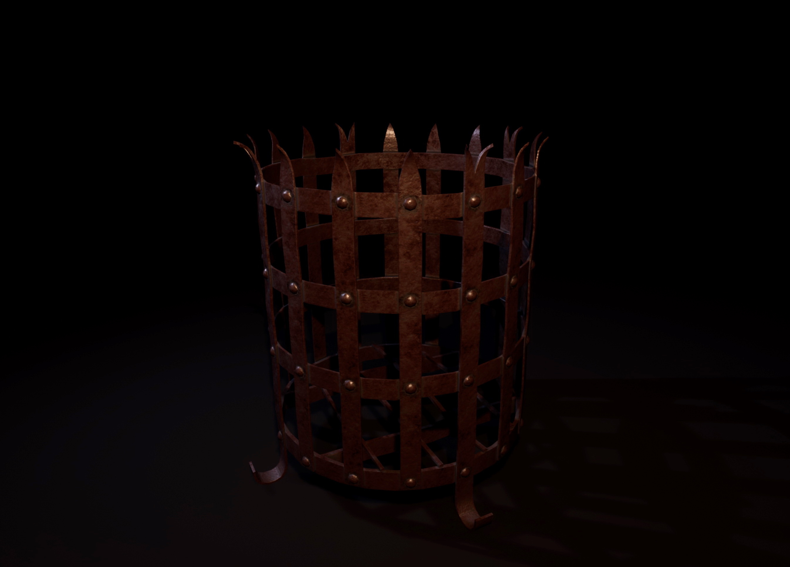 3D medieval brazier model - TurboSquid 1432466