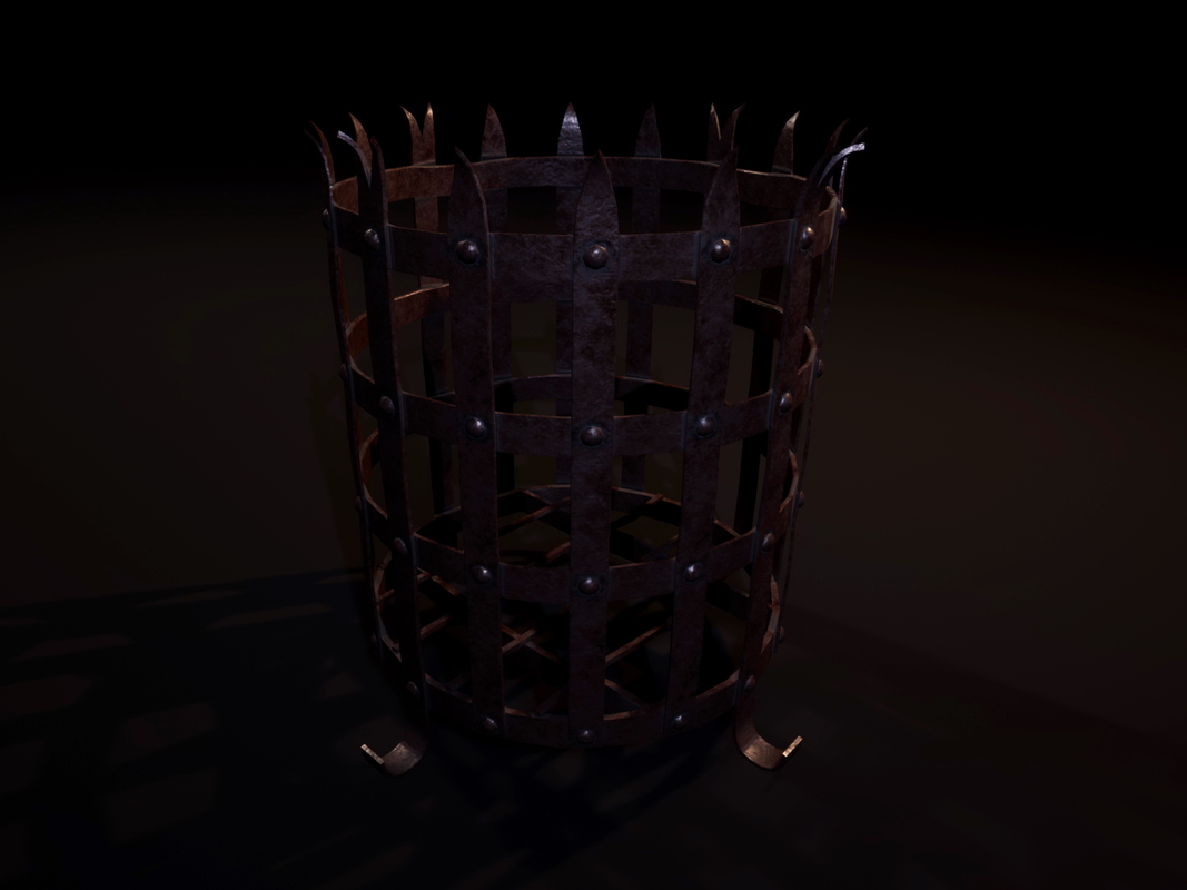 3D medieval brazier model - TurboSquid 1432466