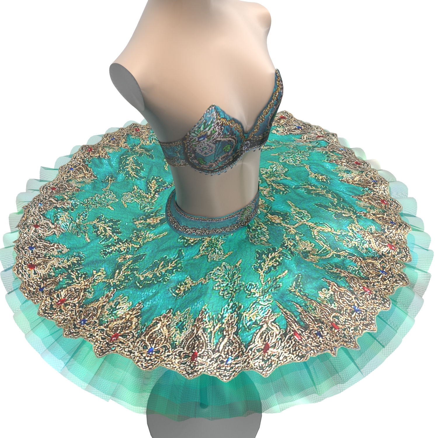 Tutu ballet la bayadere model - TurboSquid 1432539