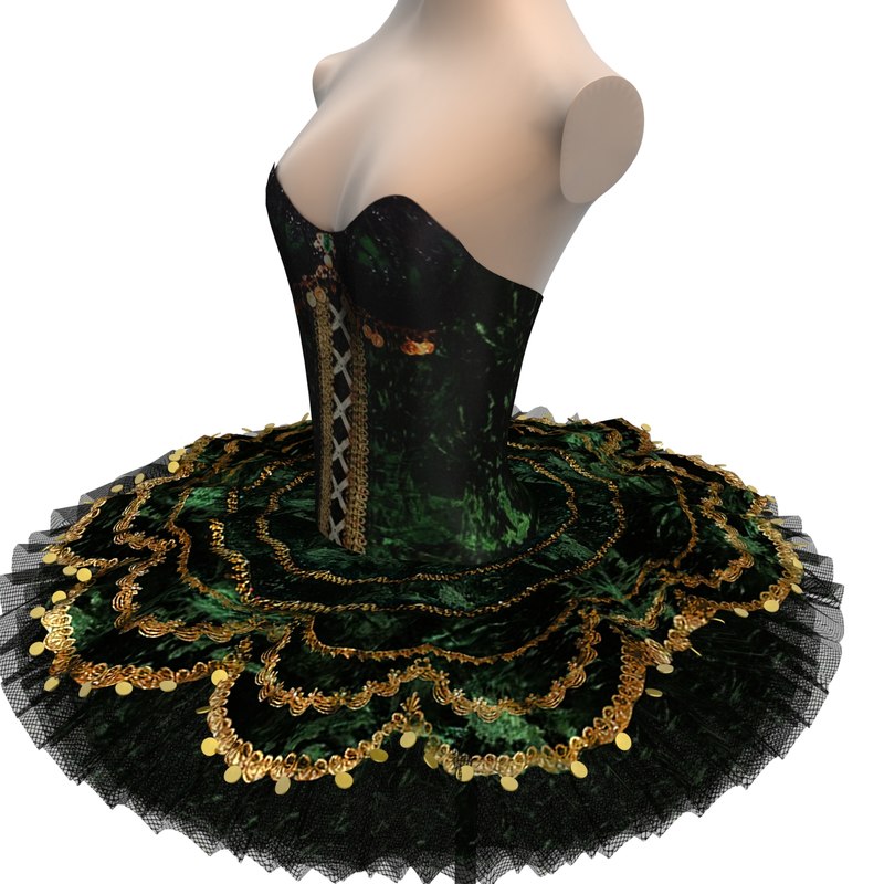 Tutu ballet esmeralda 3D model - TurboSquid 1432533