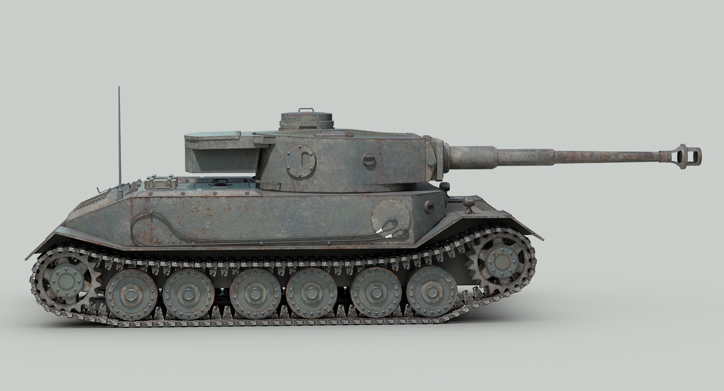 modelo 3d Tiger VK 4501 P - TurboSquid 1432609