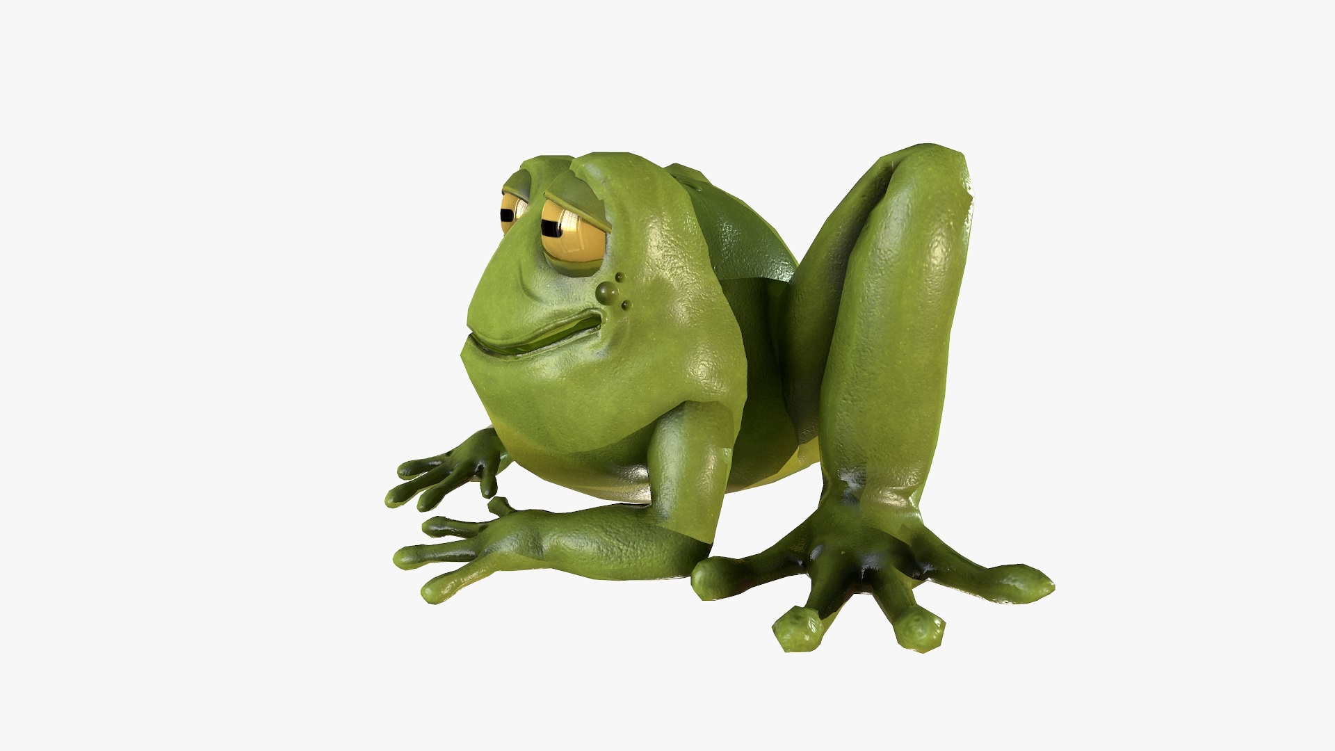 Stylized cartoon frog 3D model - TurboSquid 1432662