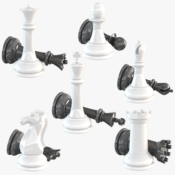 3D chess pieces set - TurboSquid 1696552