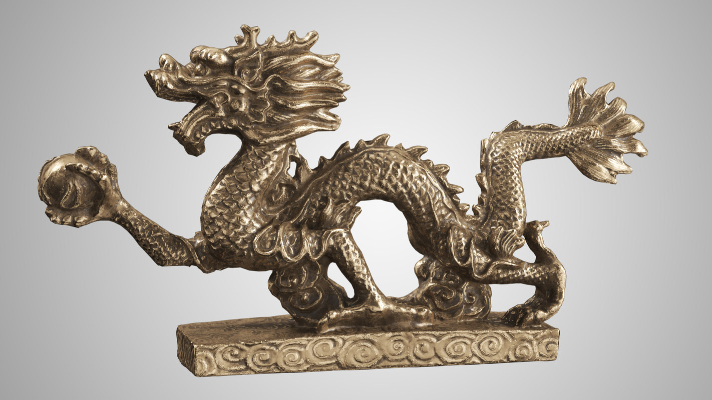 modèle 3D de Statuette Dragon Indien En Bronze - TurboSquid 1433169
