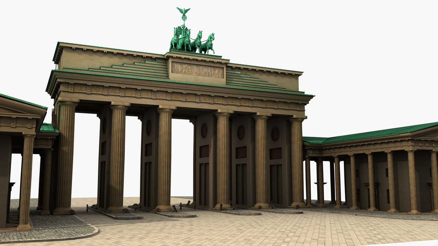 Brandenburg gate 3D model - TurboSquid 1357229