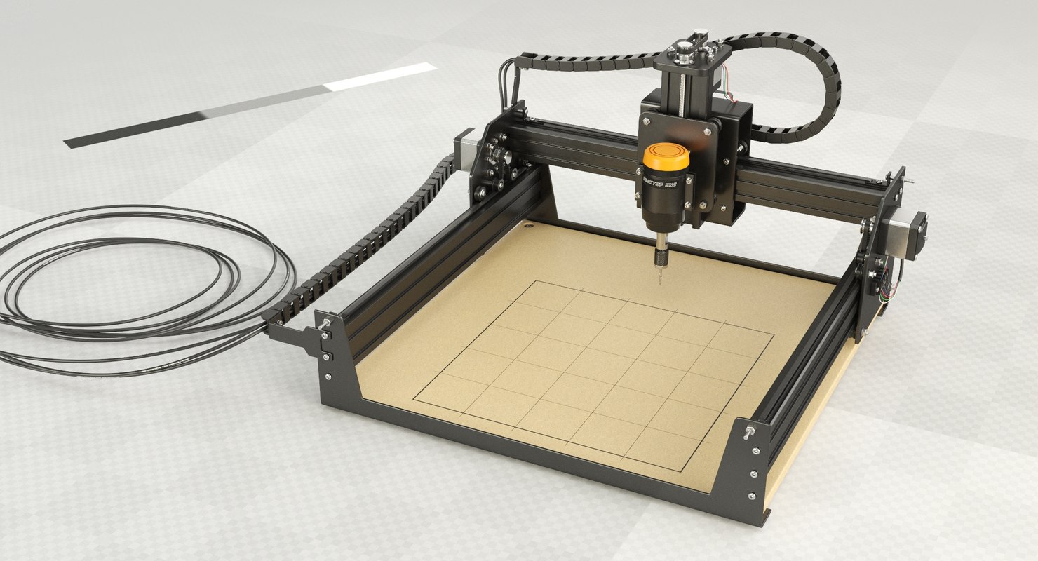 3D desktop cnc machine - TurboSquid 1433275