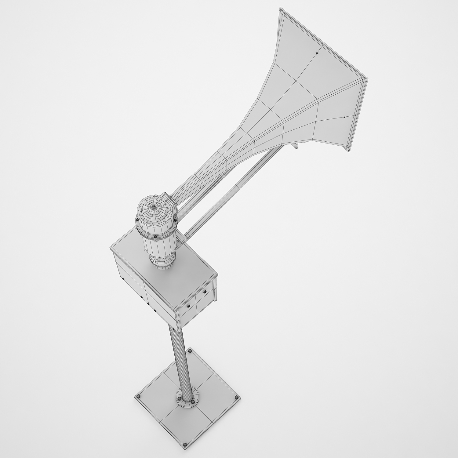 3D emergency tornado siren model - TurboSquid 1433269