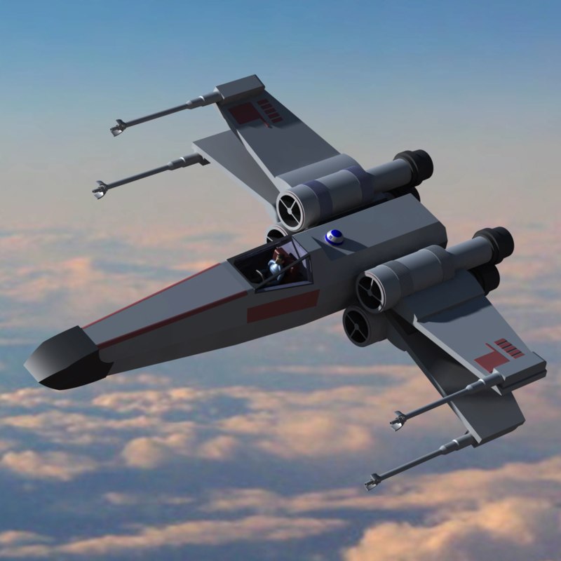 3D x-wing real scale - TurboSquid 1433334