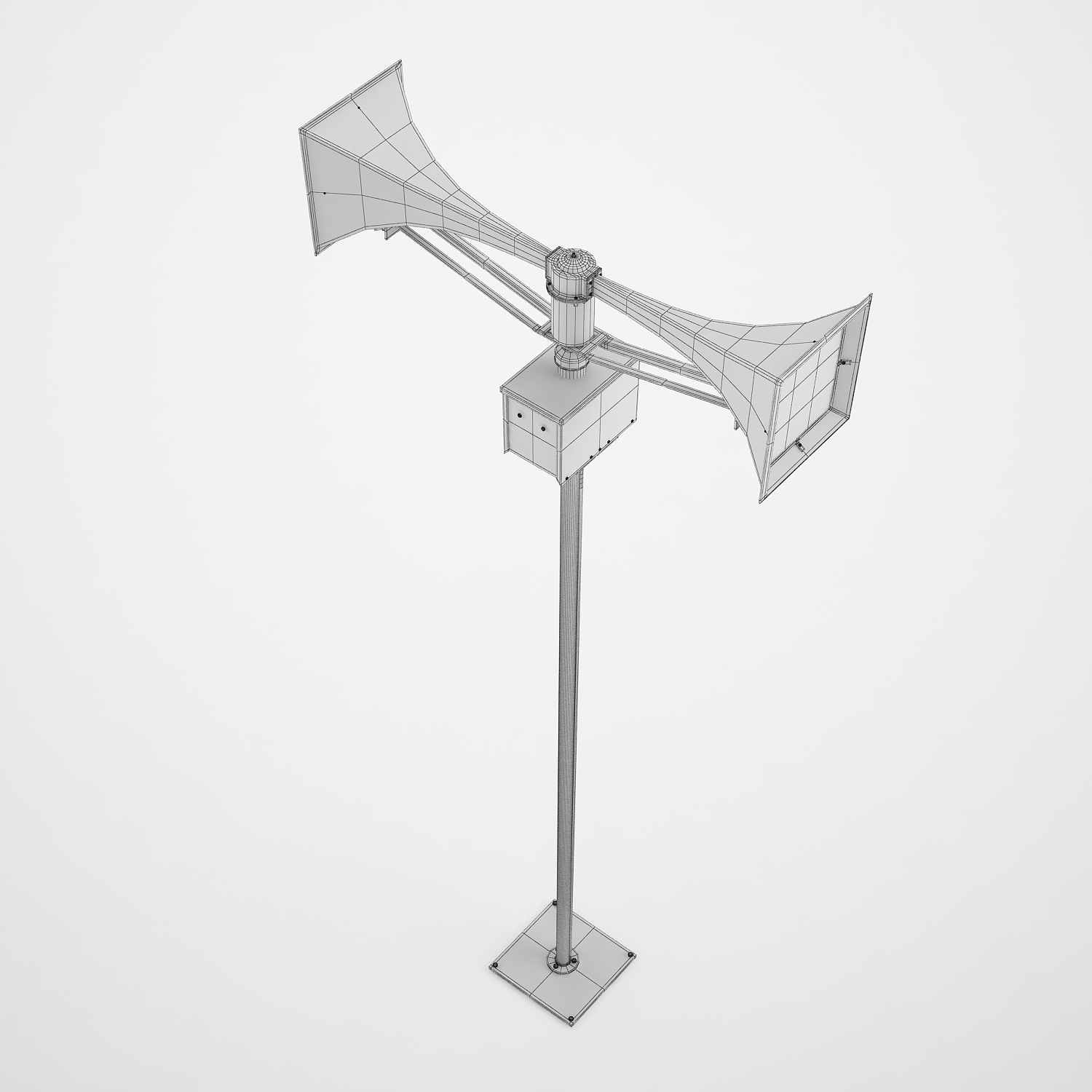 Emergency tornado siren 3D model - TurboSquid 1433364