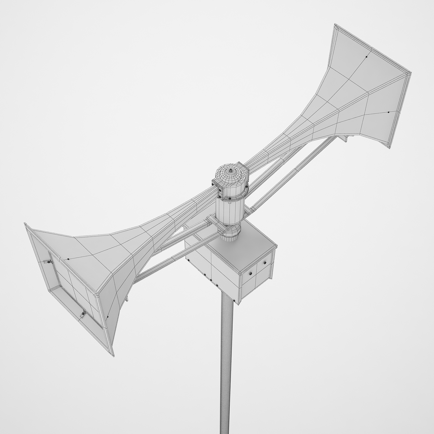 Emergency tornado siren 3D model - TurboSquid 1433364