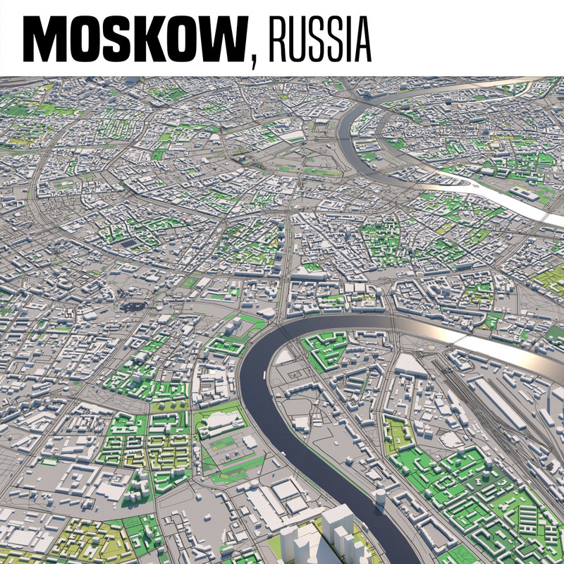 City moscow russia 3D model - TurboSquid 1433380
