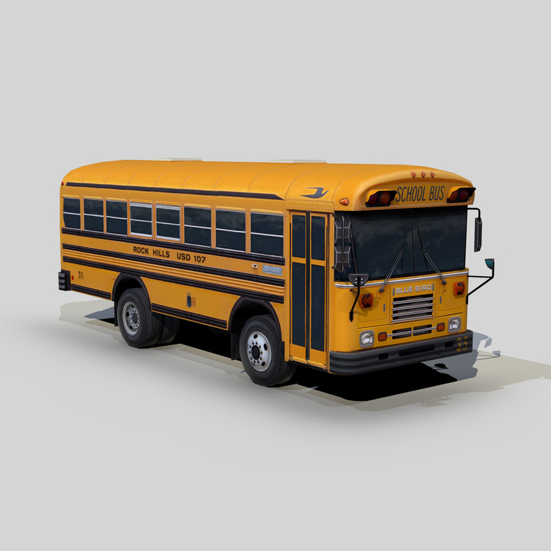 Blue bird tc2000 4wd 3D model - TurboSquid 1433471