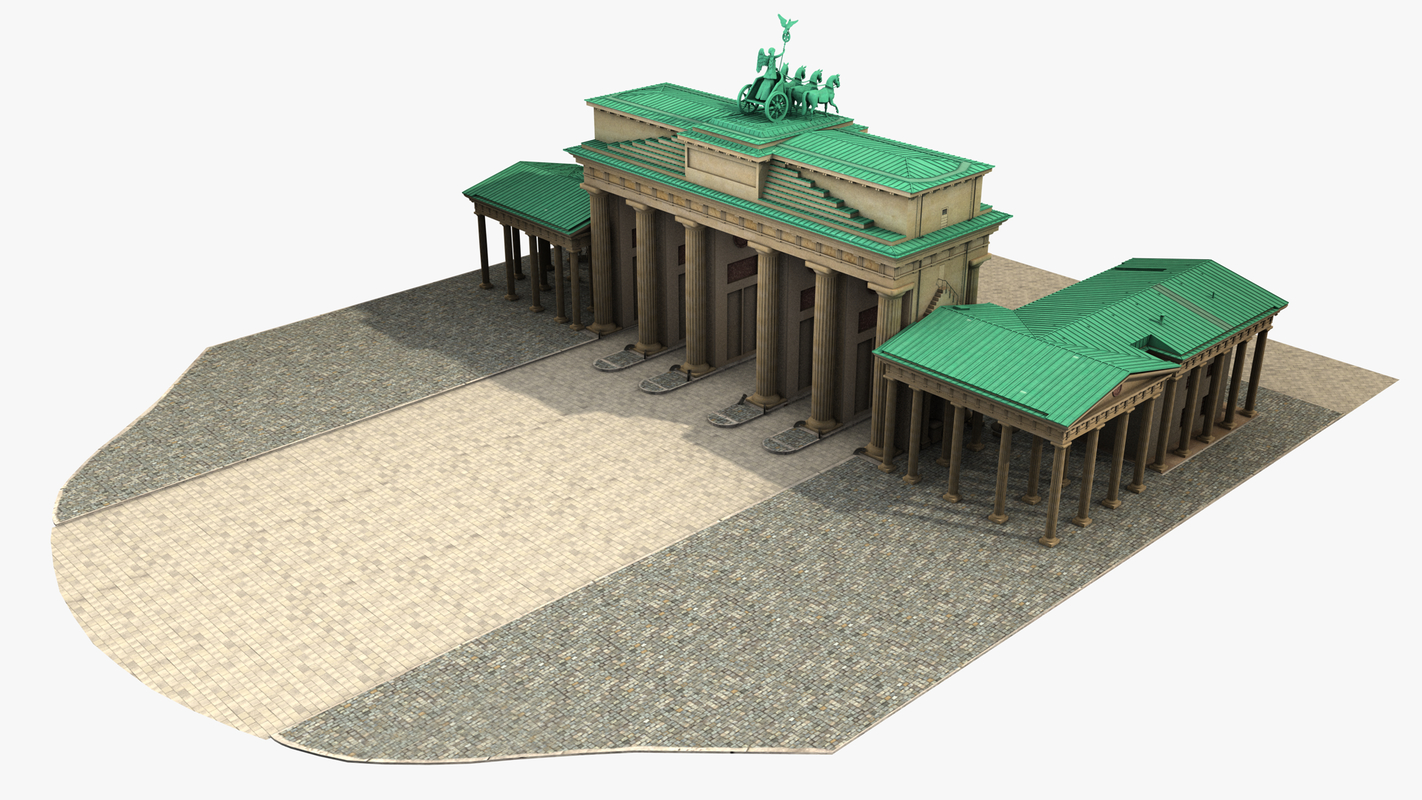 Brandenburg gate 3D model - TurboSquid 1357229