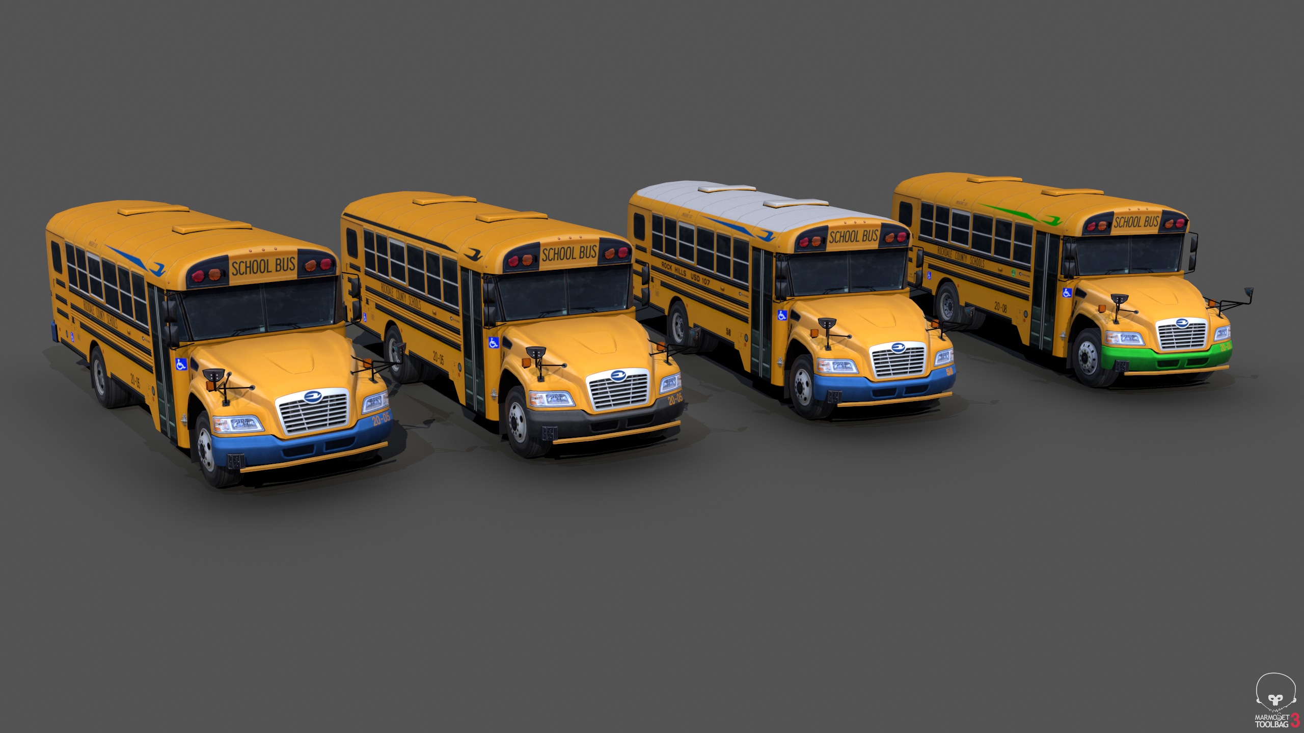 Blue bird vision 3D model - TurboSquid 1433485