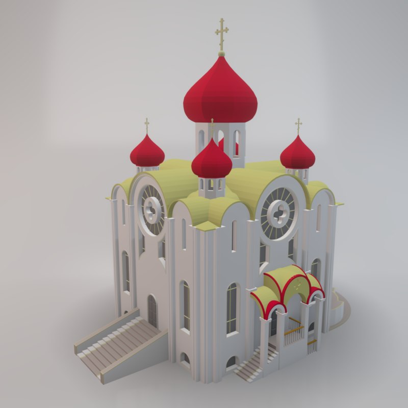 3D church - TurboSquid 1433490