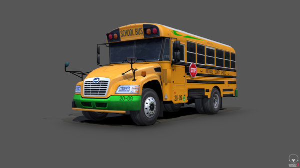 Blue bird vision l1 3D model - TurboSquid 1433517