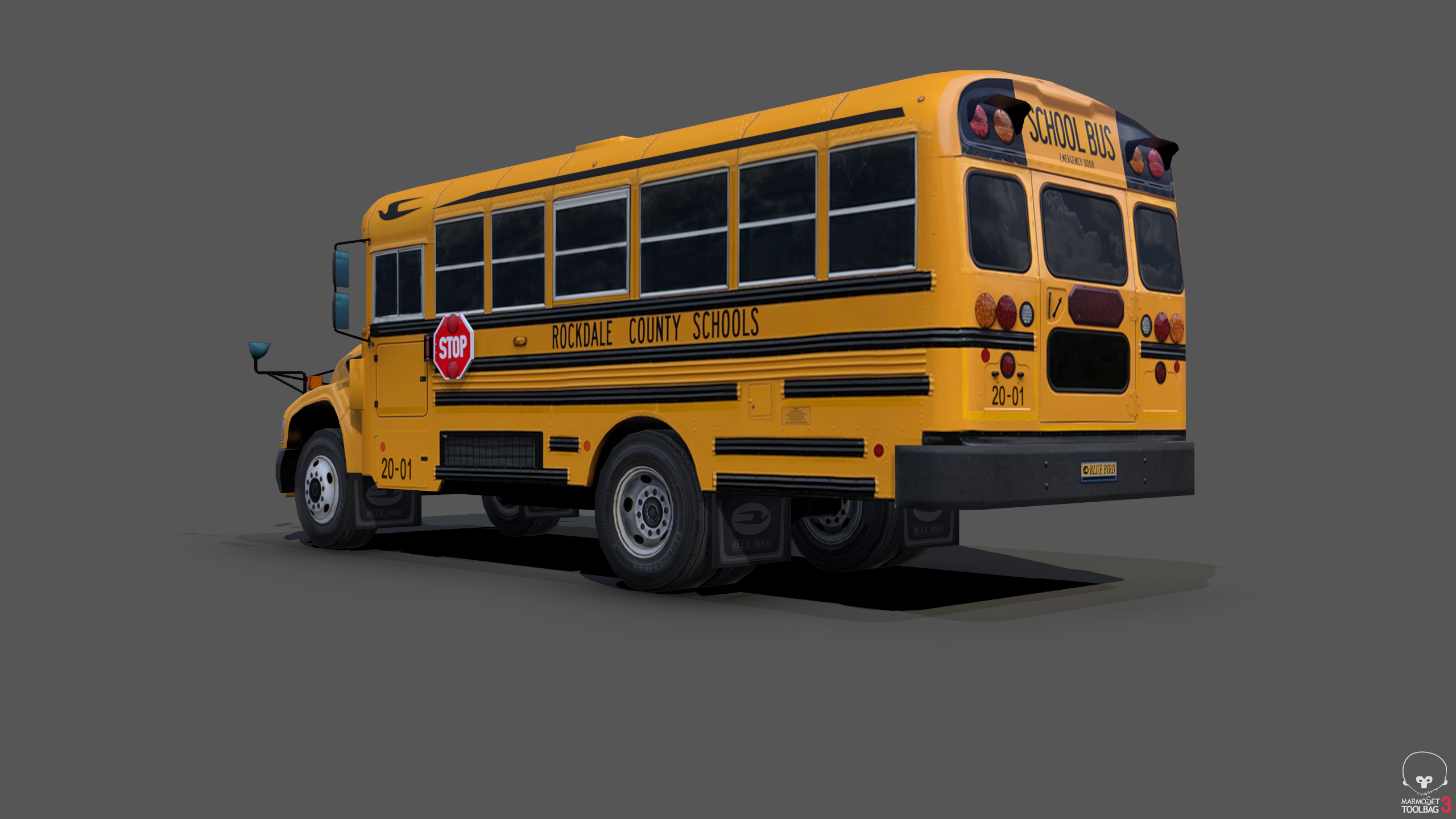 Blue bird vision l1 3D model - TurboSquid 1433517