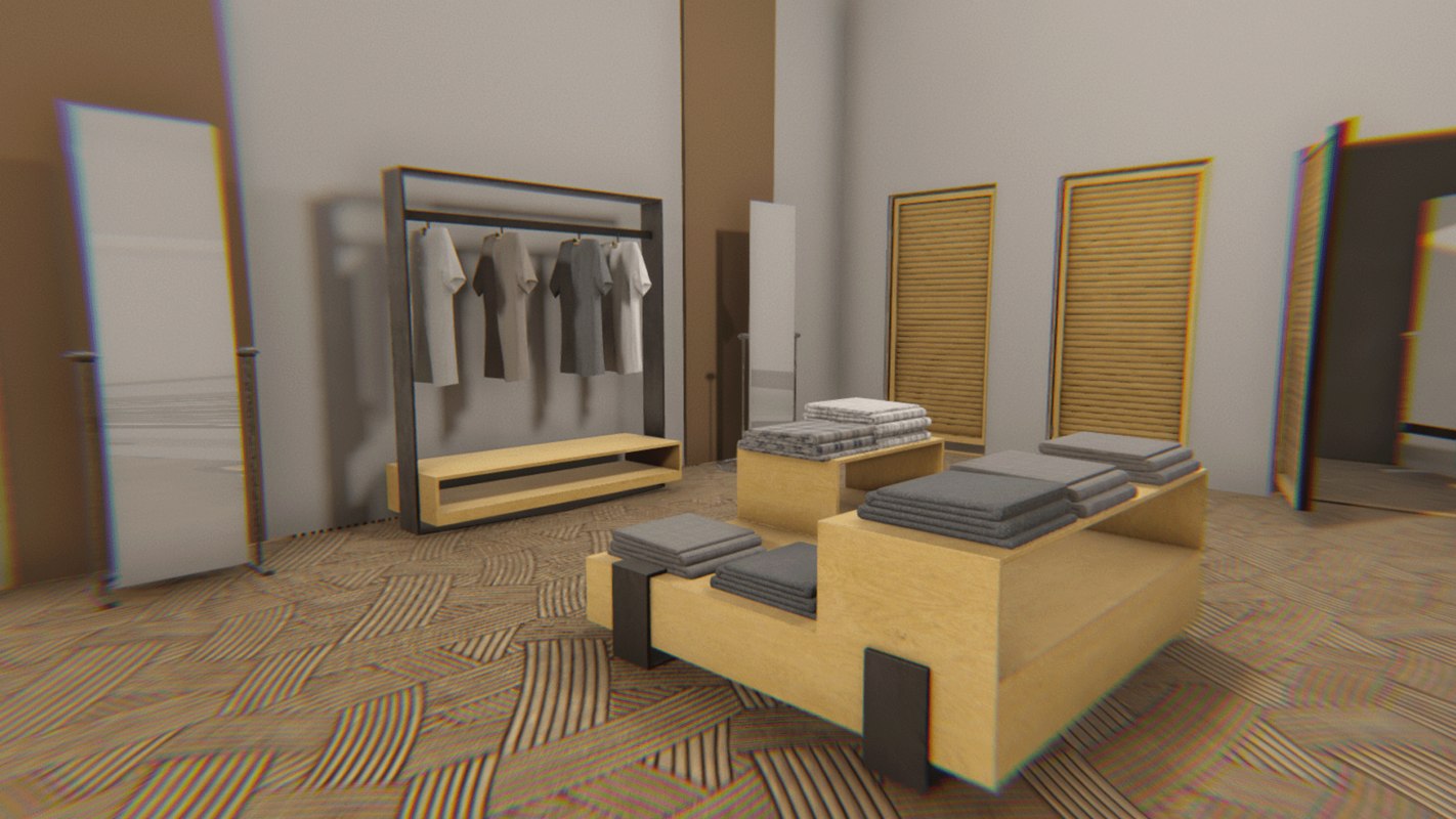 Vr showroom - clothing 3D model - TurboSquid 1433597
