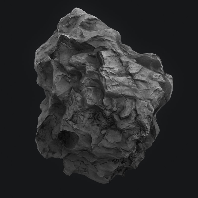 Meteor asteroid rock 4k 3D model - TurboSquid 1433614