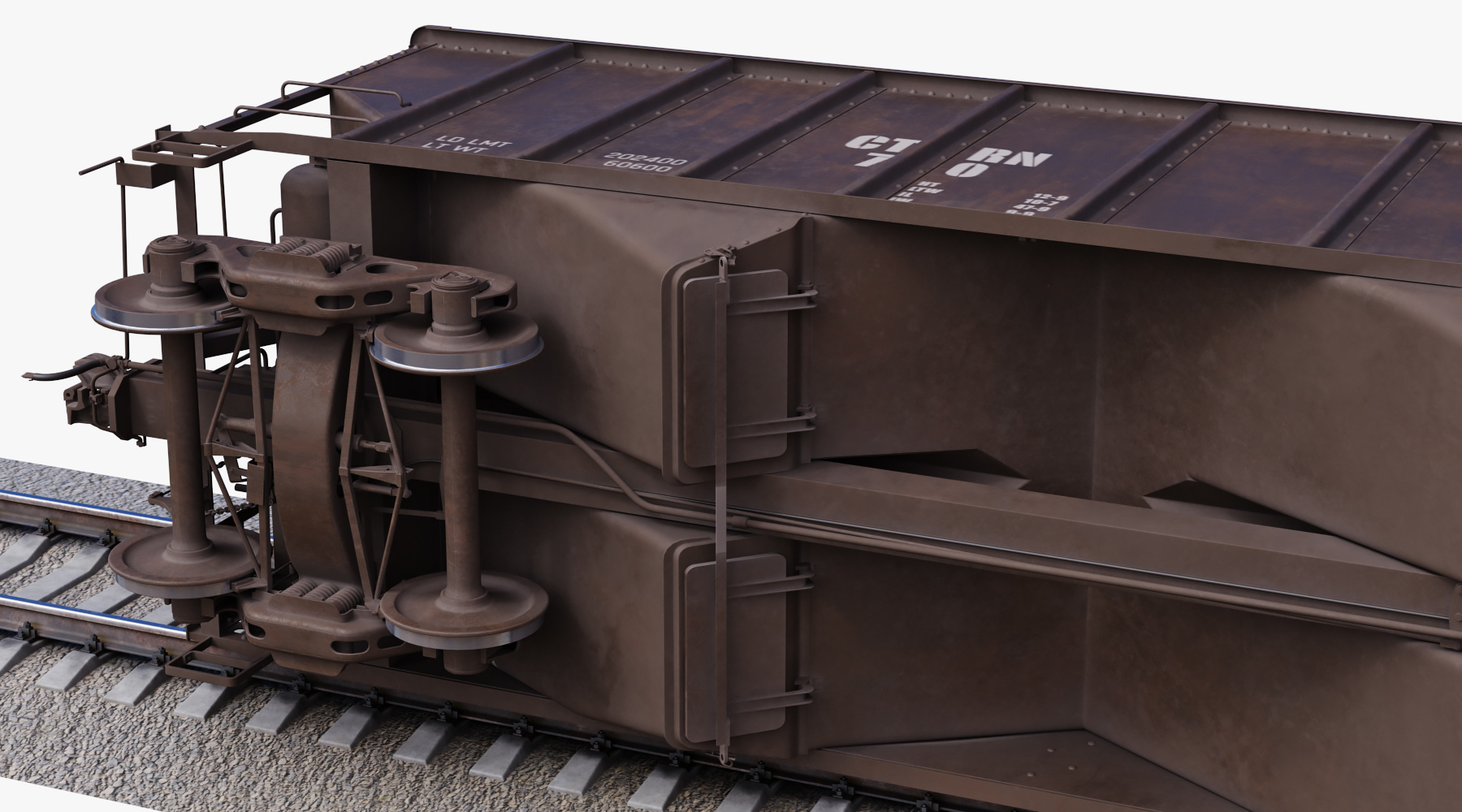 3D h351 open hopper rail model - TurboSquid 1433651