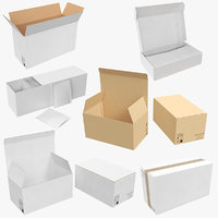 3d model cardboard box
