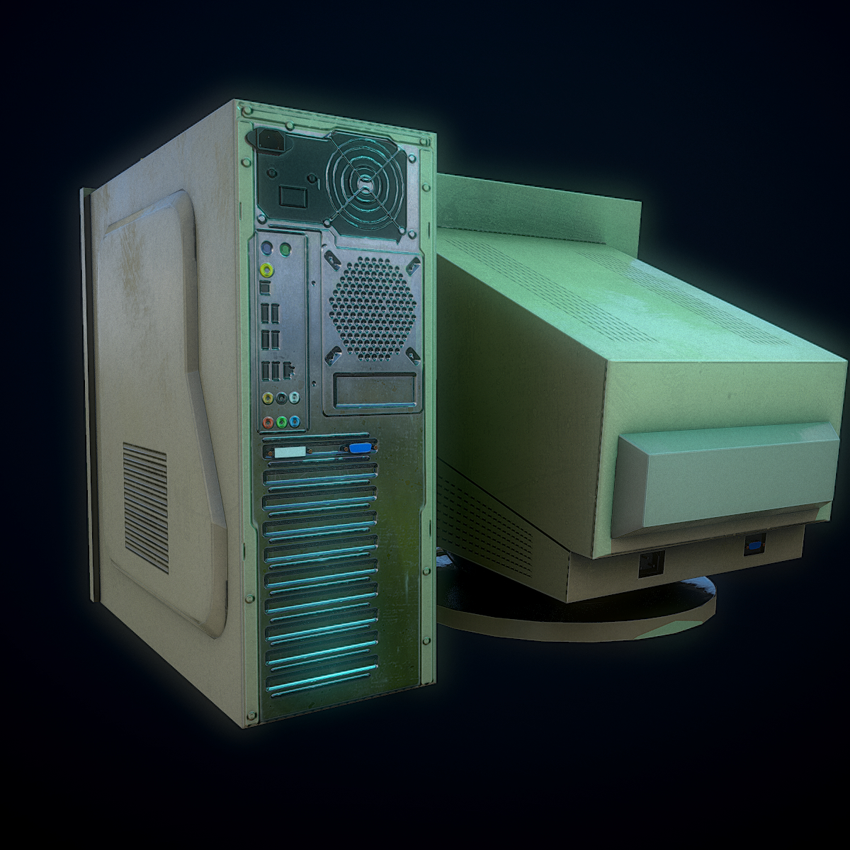 Old computer 3D - TurboSquid 1433884