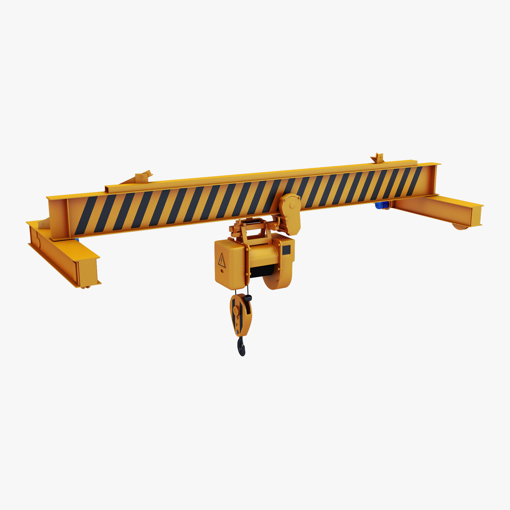 3D model overhead crane hoist 1 - TurboSquid 1433911