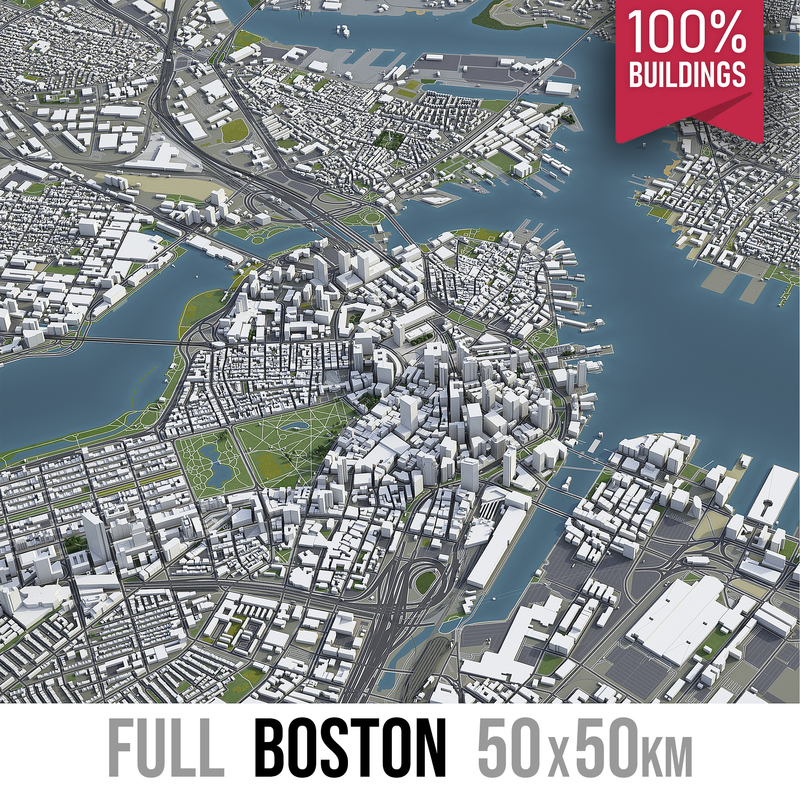 Boston city - 3D - TurboSquid 1334271