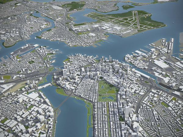 Boston city - 3D - TurboSquid 1334271