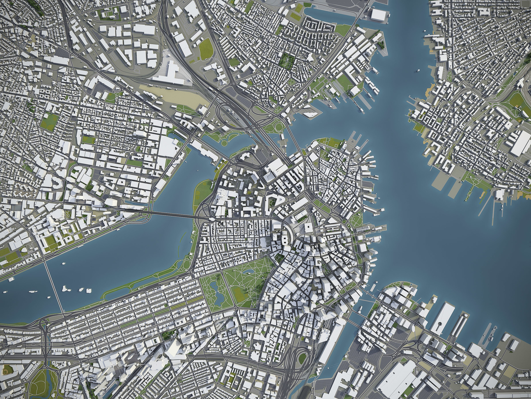 Boston city - 3D - TurboSquid 1334271