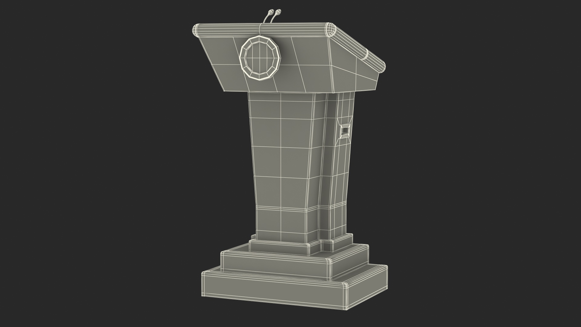 Speech stand united states 3D model - TurboSquid 1434824