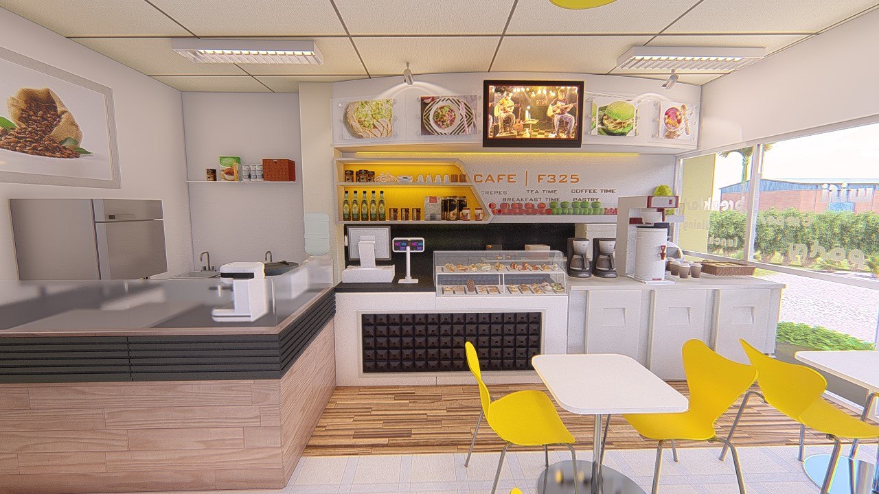 3D small cafe model - TurboSquid 1434096