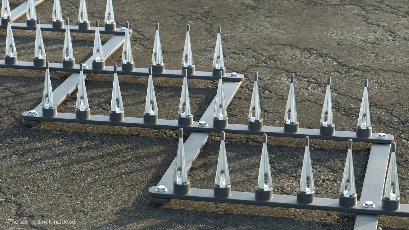 Spike strip 3D model - TurboSquid 1434851