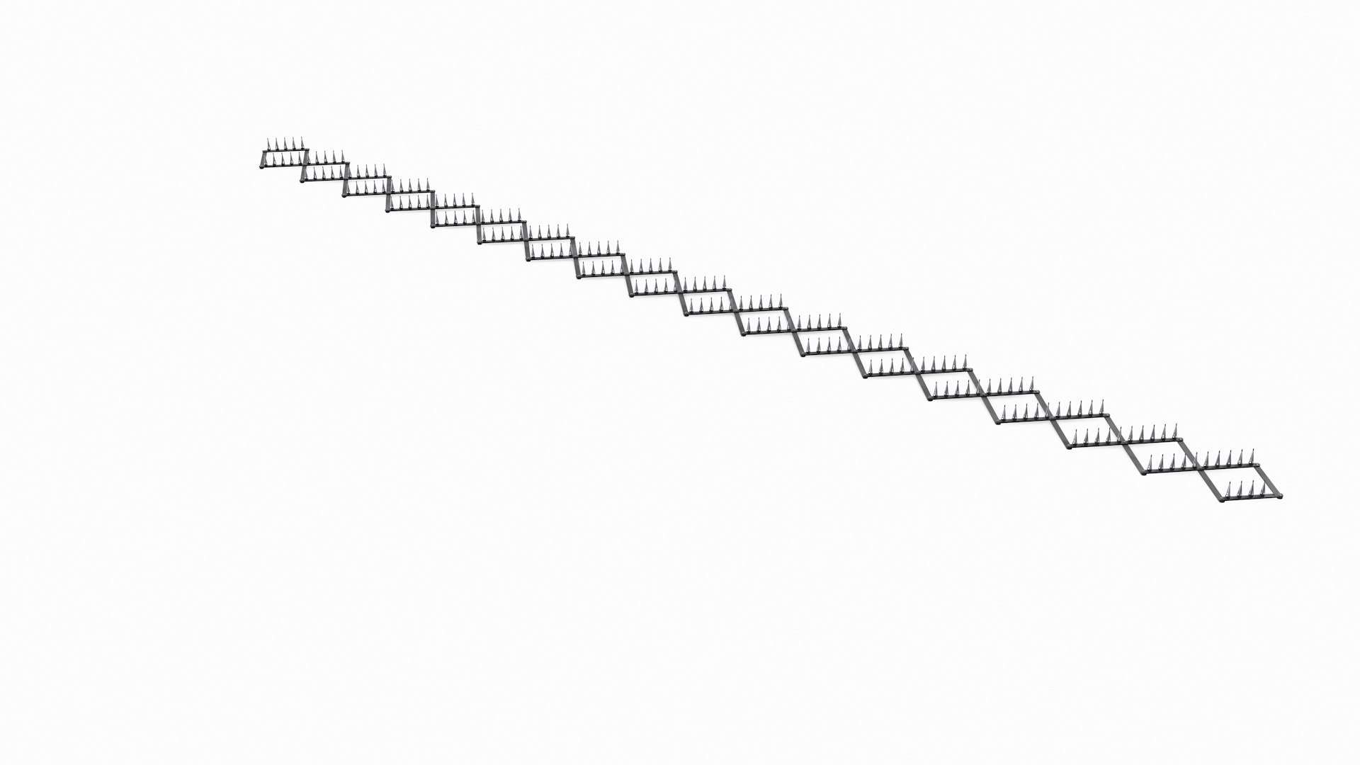 Spike strip 3D model - TurboSquid 1434851
